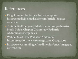 Intussusception power point (3) | PPTX