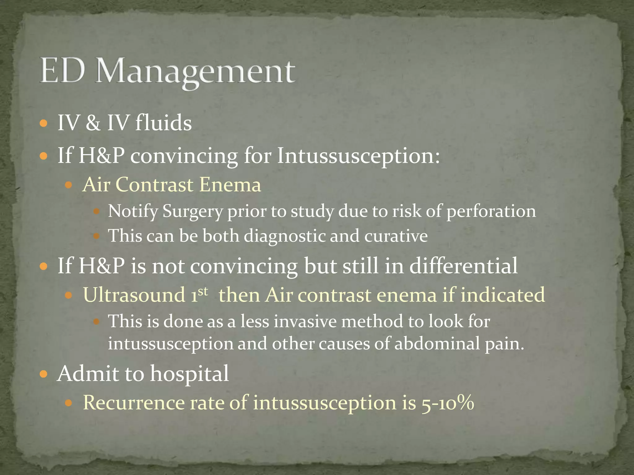Intussusception power point | PPT