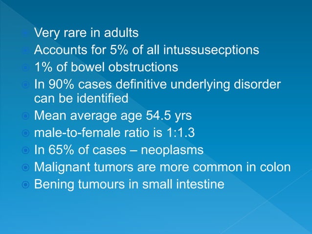 Intussusceptions in adults | PPTX