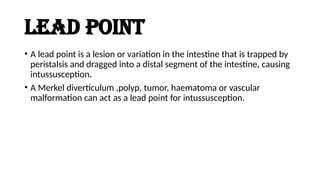 INTUSSUSCEPTION ,MANAGEMENT AND COMPLICATIONS | PPTX