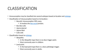 INTUSSUSSCEPTION, A PEADIATRIC EMERGENCY.pptx | Digestive Disorders | Diseases and Conditions