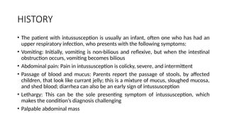INTUSSUSSCEPTION, A PEADIATRIC EMERGENCY.pptx | Digestive Disorders | Diseases and Conditions