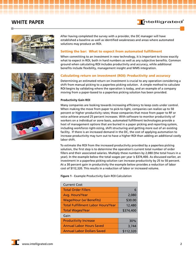 Intelligrated Pick to Light Case Study | PDF | Logistics | Business