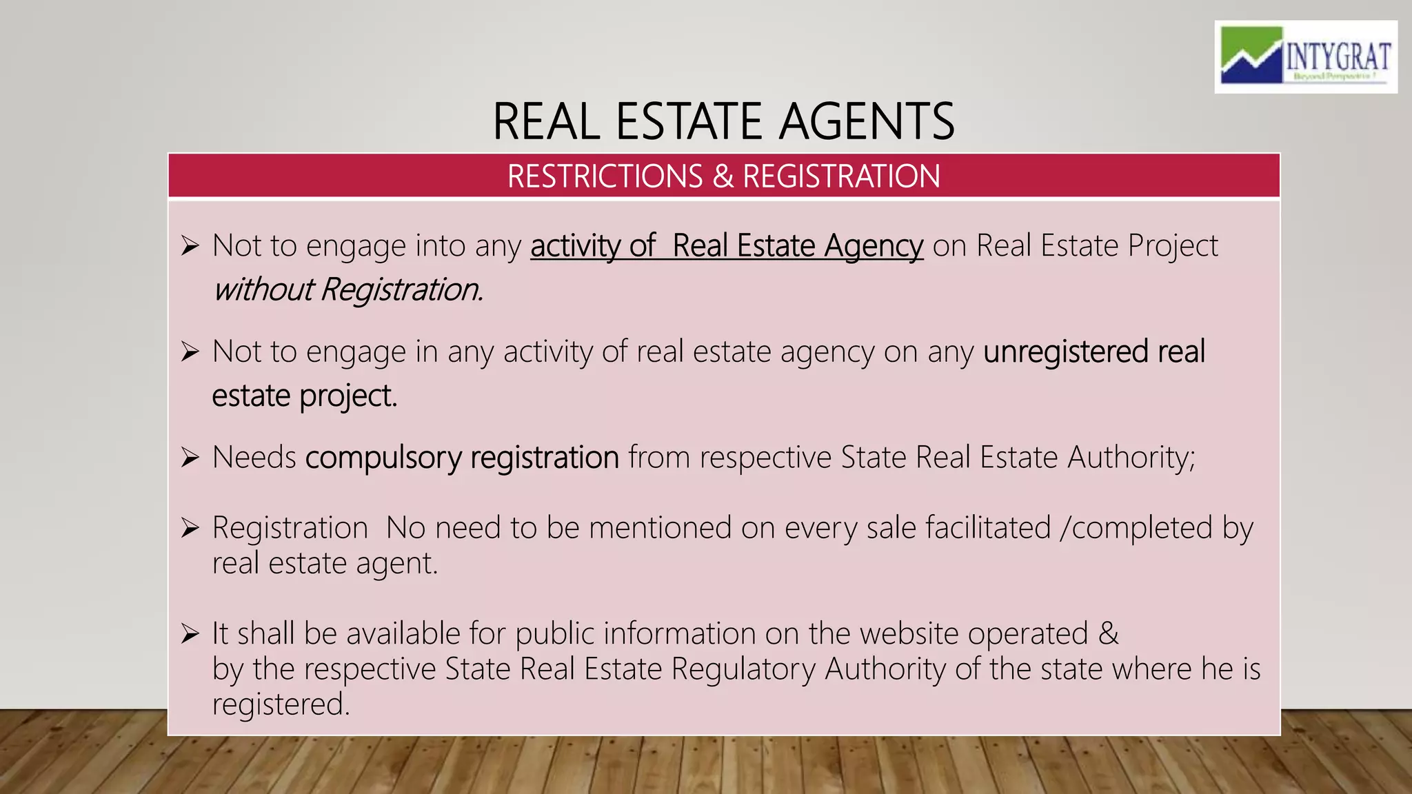 Real Estate (Regulation and Development) Act,2016 | PPTX