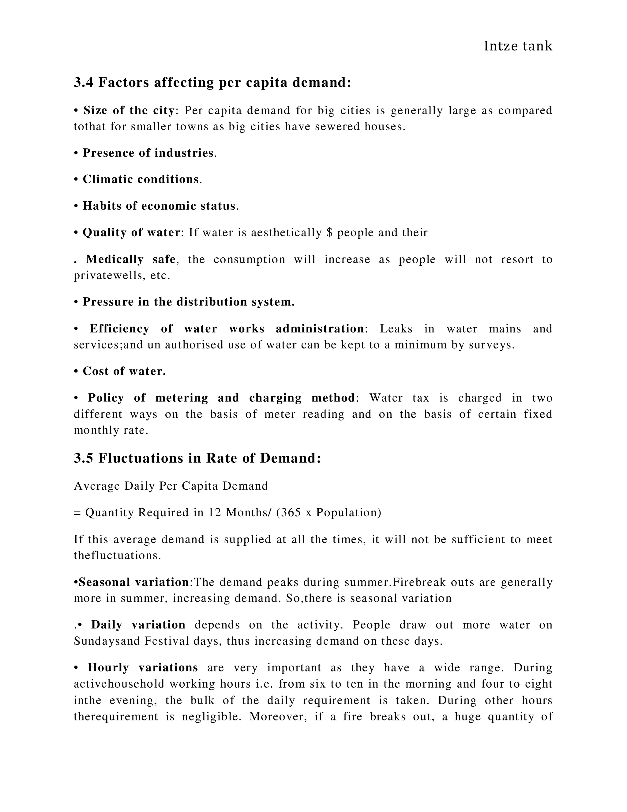 Intze tank design | PDF