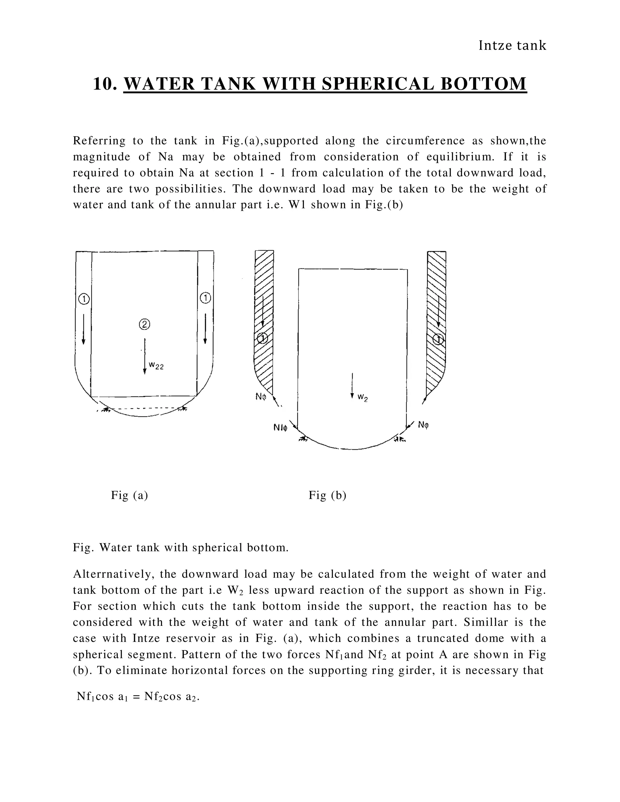 Intze tank design | PDF | Civil Engineering Industry | Industries