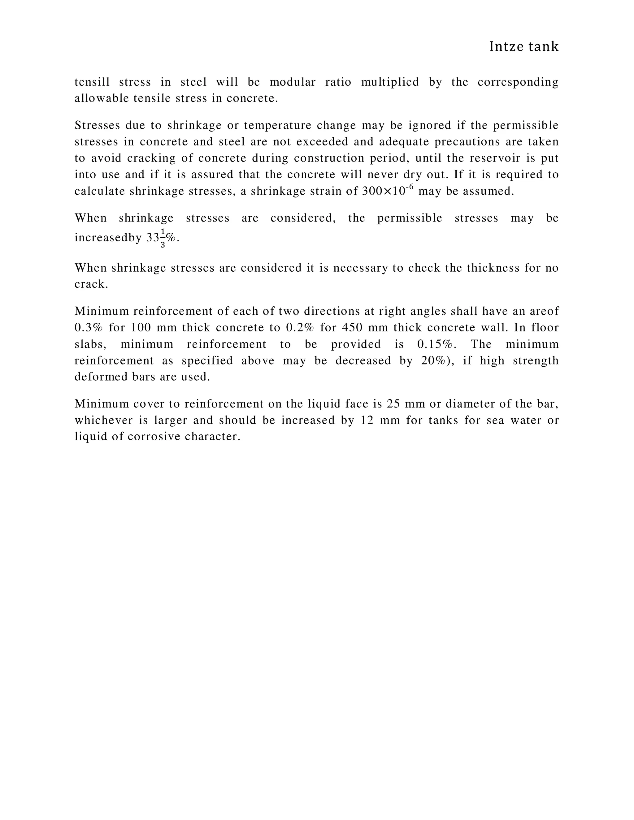 Intze tank design | PDF | Civil Engineering Industry | Industries