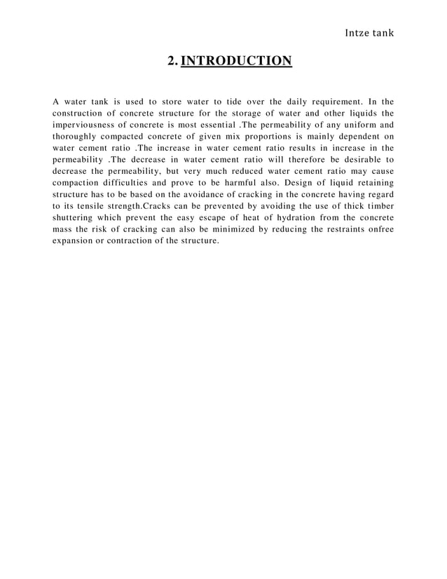 Intze tank design | PDF | Civil Engineering Industry | Industries