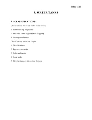 Intze tank design | PDF