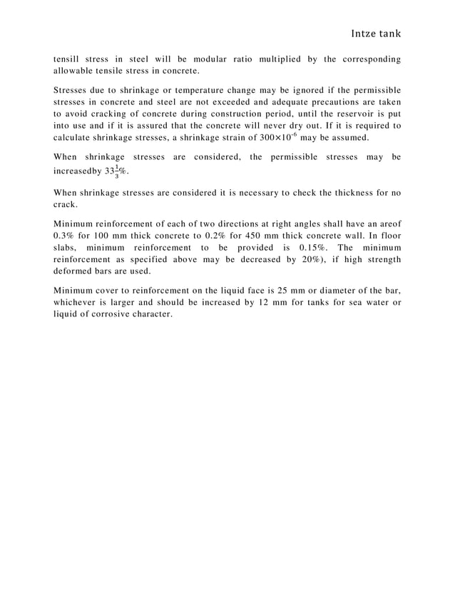 Intze tank design | PDF | Civil Engineering Industry | Industries