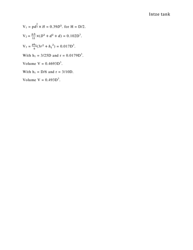 Intze tank design | PDF | Civil Engineering Industry | Industries