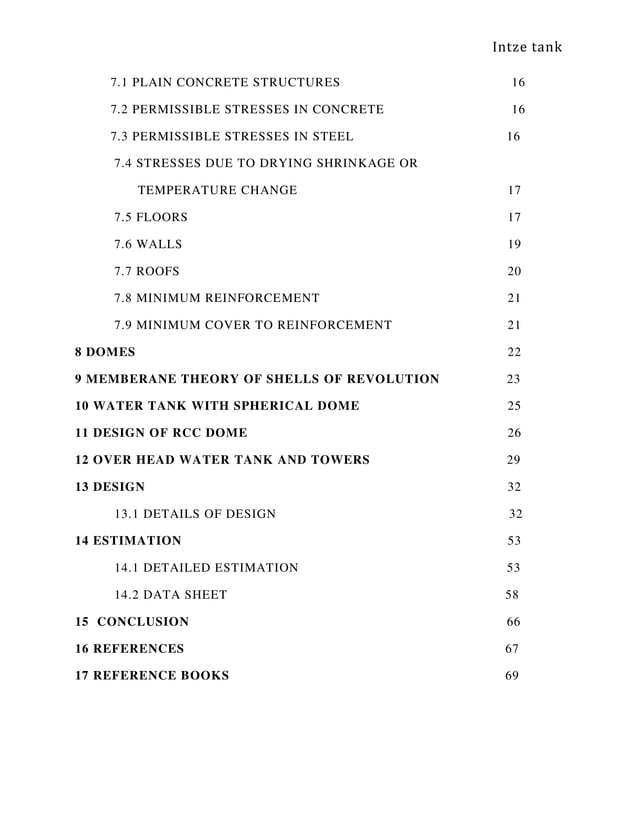 Intze tank design | PDF | Civil Engineering Industry | Industries