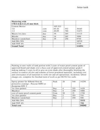 Intze tank design | PDF