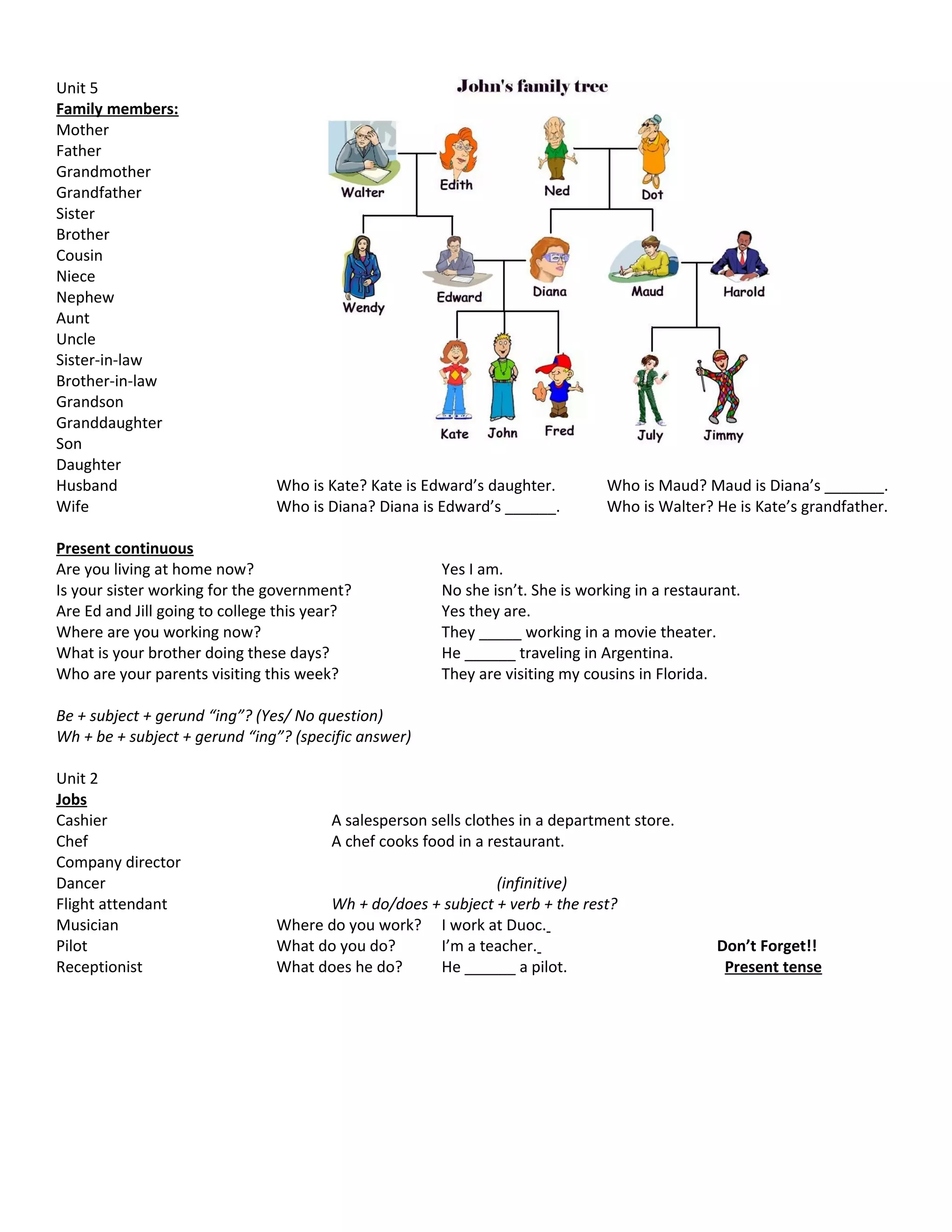 Basic English Review Sheet | DOC