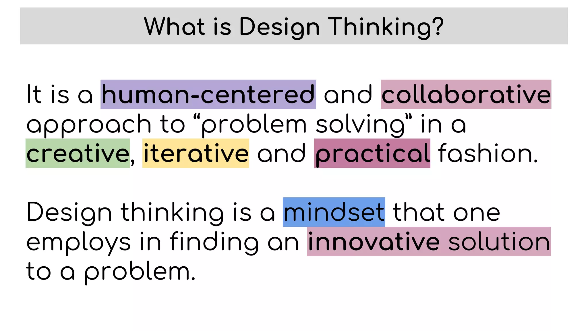 Overview of Design Thinking | PPT