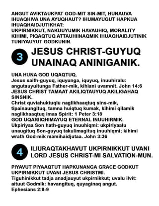 Inuinnaqtun Gospel Tract - You Can Be Sure of Heaven | PDF