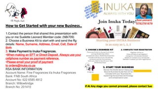 Inuka fragrances bus presentation by Sue ( NBi709) | PPTX