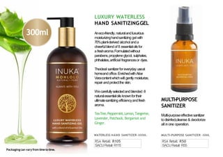 INUKA FRAGRANCES PRODUCT BROCHURE BY SUE LEONARD | PDF