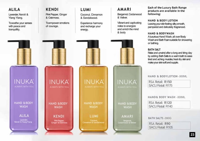 INUKA FRAGRANCES PRODUCT BROCHURE BY SUE LEONARD | PPT