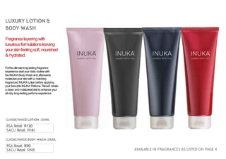 INUKA FRAGRANCES PRODUCT BROCHURE BY SUE LEONARD | PPT