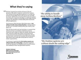 Inuktun Robotic Crawlers and Cameras | PPT