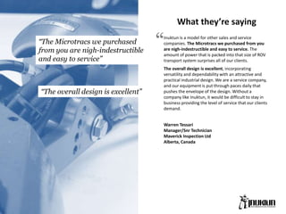 Inuktun Robotic Crawlers and Cameras | PPT