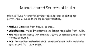 Inulin and its Extraction Methods | PPT