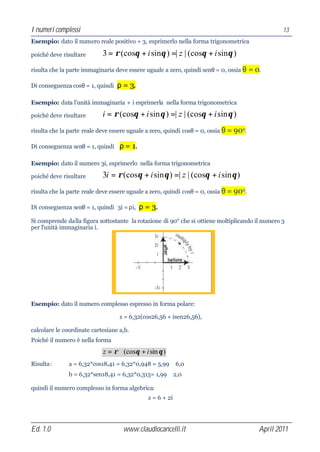 I numeri complessi | PDF