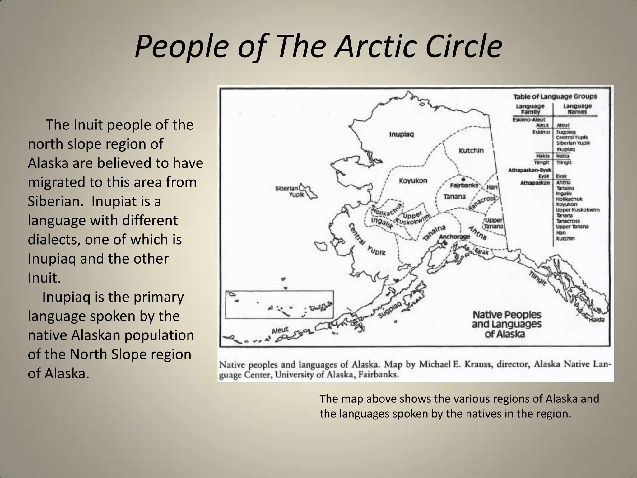 Inupiat Eskimos Melissa Cummins | PPTX