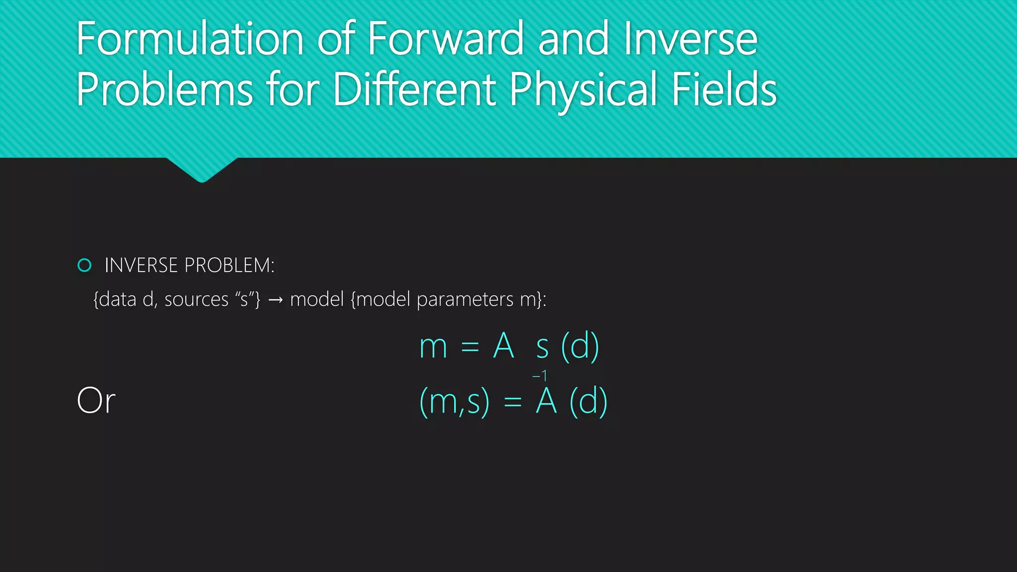 inverse theory and inversion of seismic | PPTX