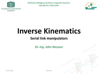 inverse kinematics of robotic manipulators | PDF