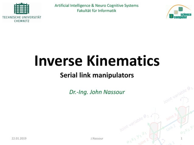 inverse kinematics of robotic manipulators | PDF | Physics | Science