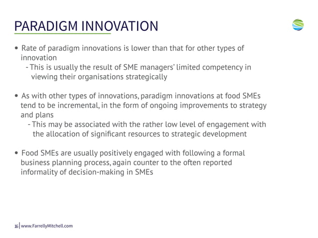 Innovation in Food SMEs | PPT