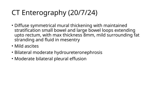 Inv 16 Sep for bedside case presentation | PPT