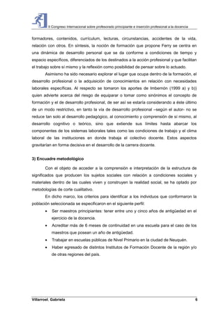 NECESIDADES Y OPORTUNIDADES FORMATIVAS DE LOS MAESTROS PRINCIPIANTES ...