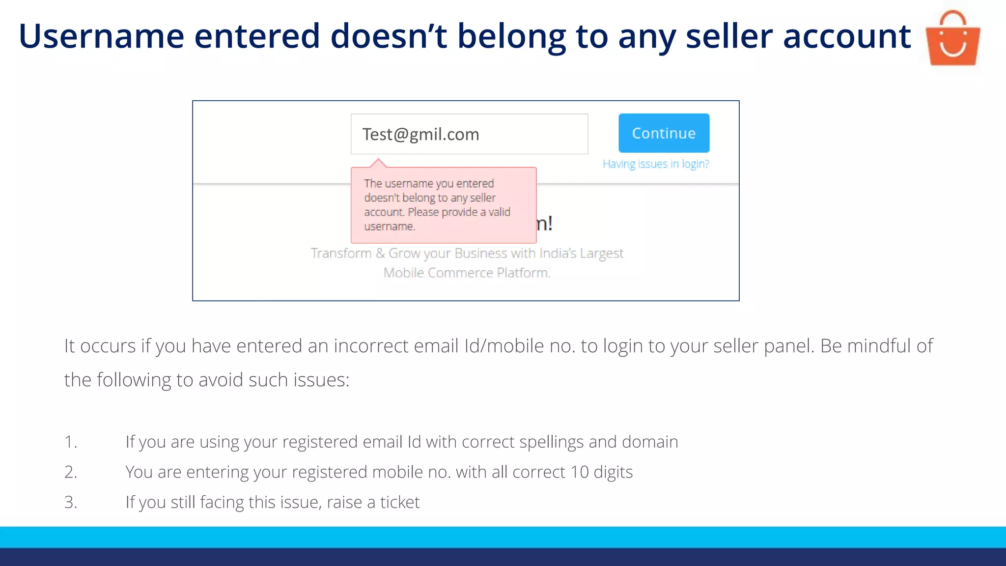 Invalid username | PPT