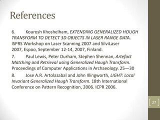 Invariant Generalised Hough Transform | PPTX | Web Development | Internet
