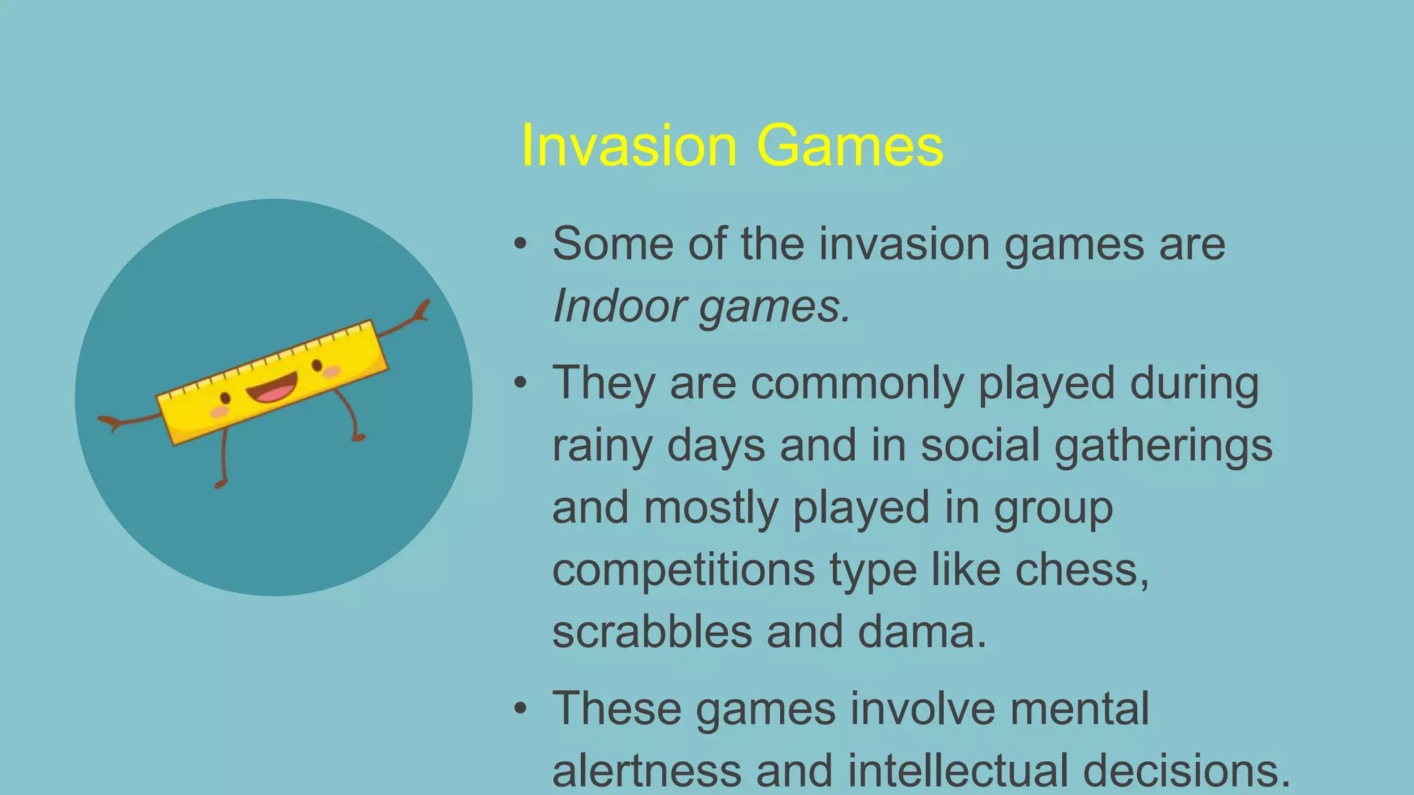 Invasion Games Physical Education 6 | PPTX