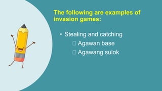 Invasion Games Physical Education 6 | PPTX