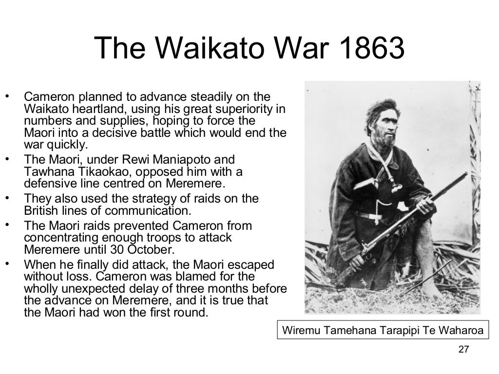 Level 2 History: The 1863 Invasion of the Waikato