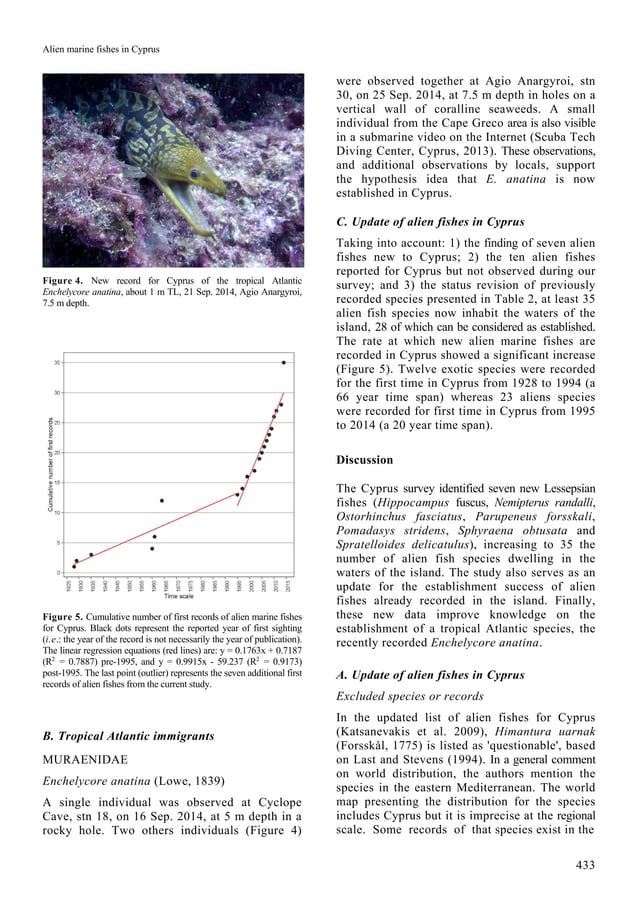 Invasive fish in Cyprus, by I Dive Cyprus | PDF
