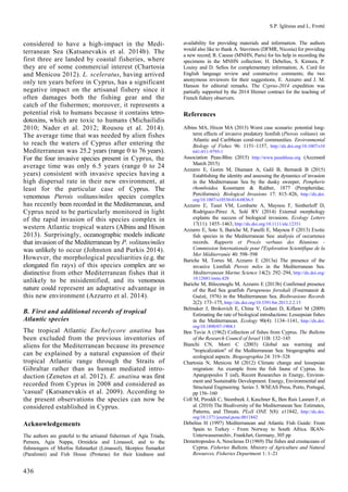 Invasive fish in Cyprus, by I Dive Cyprus | PDF