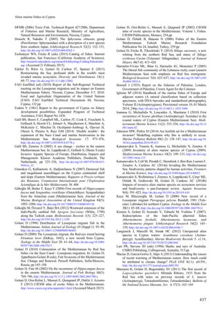 Invasive fish in Cyprus, by I Dive Cyprus | PDF