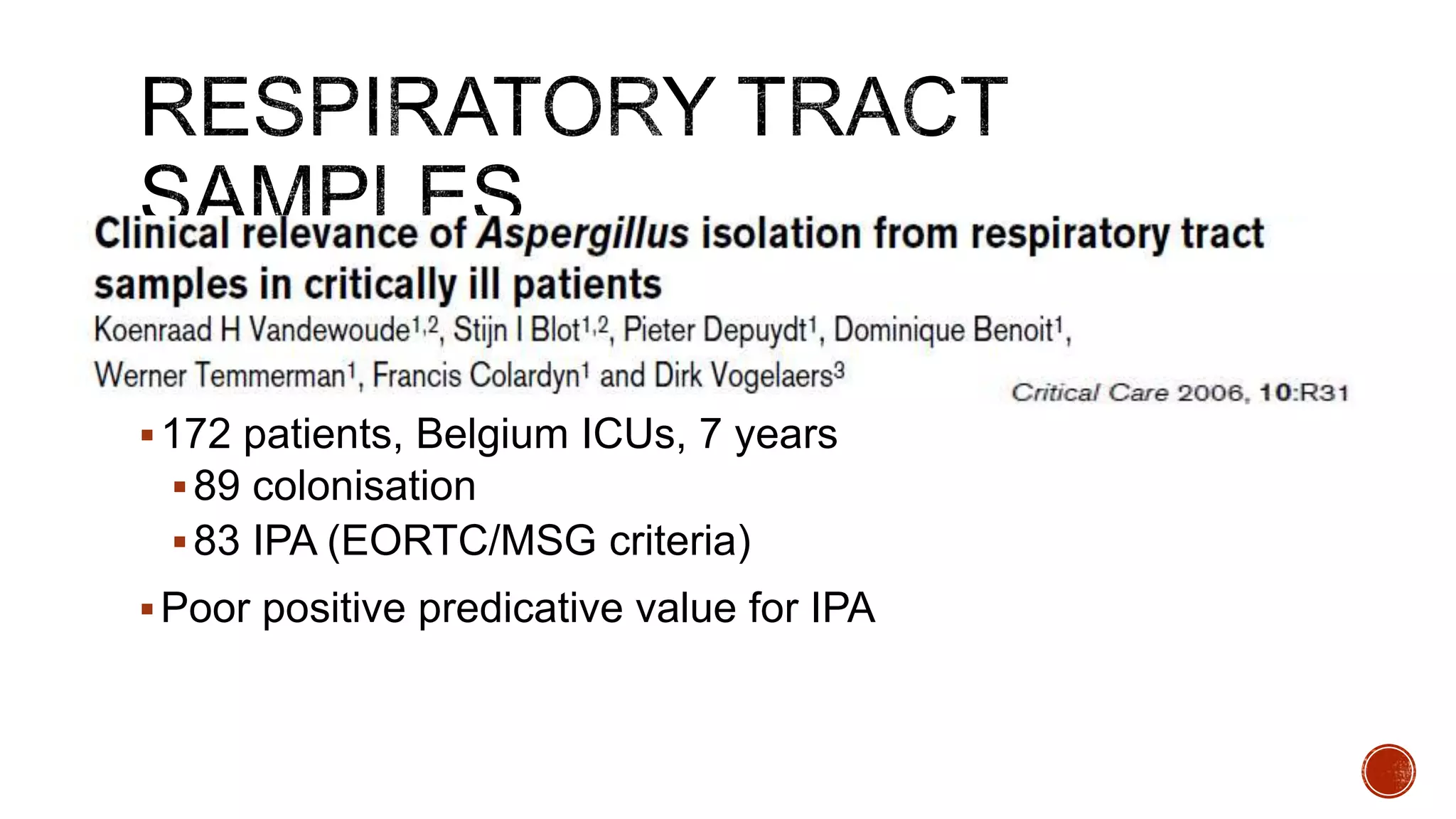 Invasive fungal infection in icu | PPTX