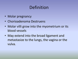 Invasive Mole | PPTX