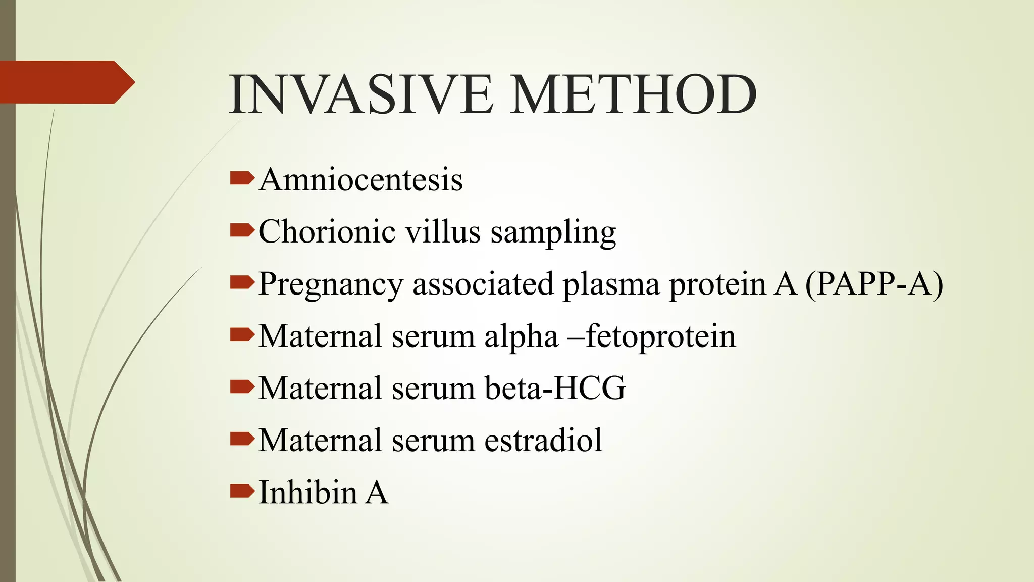 Invasive & non invasive procedure for diagnosis during pregnamncy | PPTX
