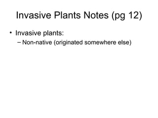 Invasive plants notes | PPT | Gardening | Home & Garden