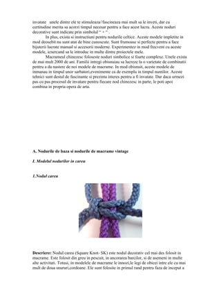 Invata macrame | DOC