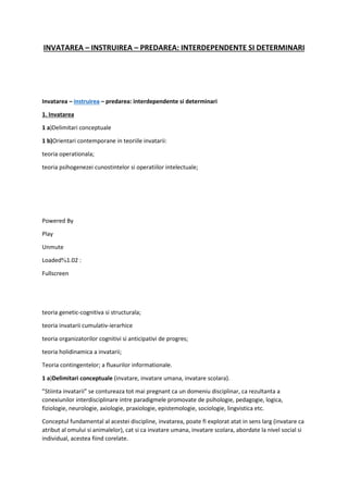 INVATAREA – INSTRUIREA – PREDAREA.docx