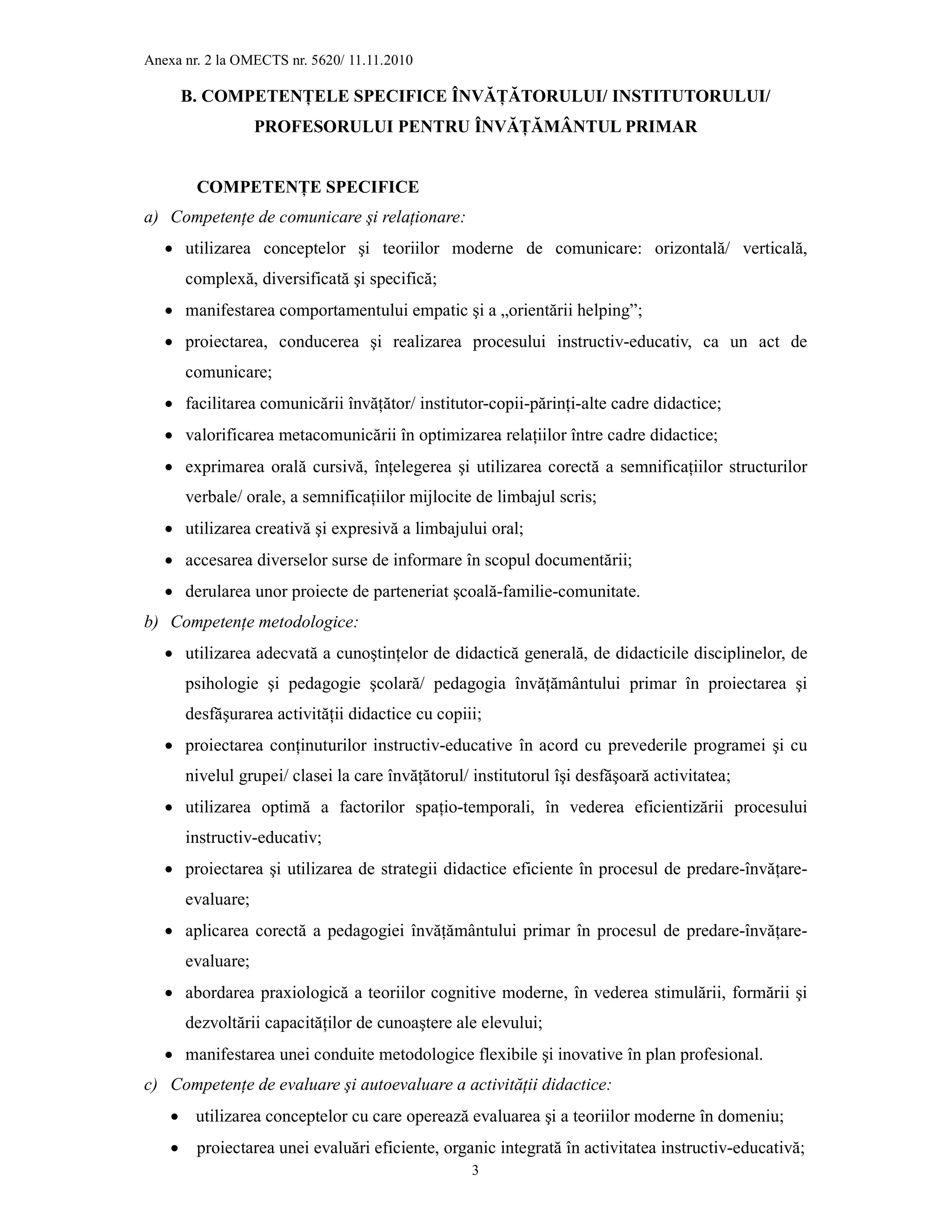 Invatatori - programa examen titularizare | PDF